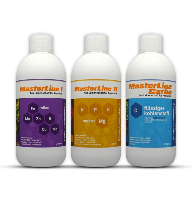 Set MasterLine I + II + Carbo - 500ml - Liquid Nature